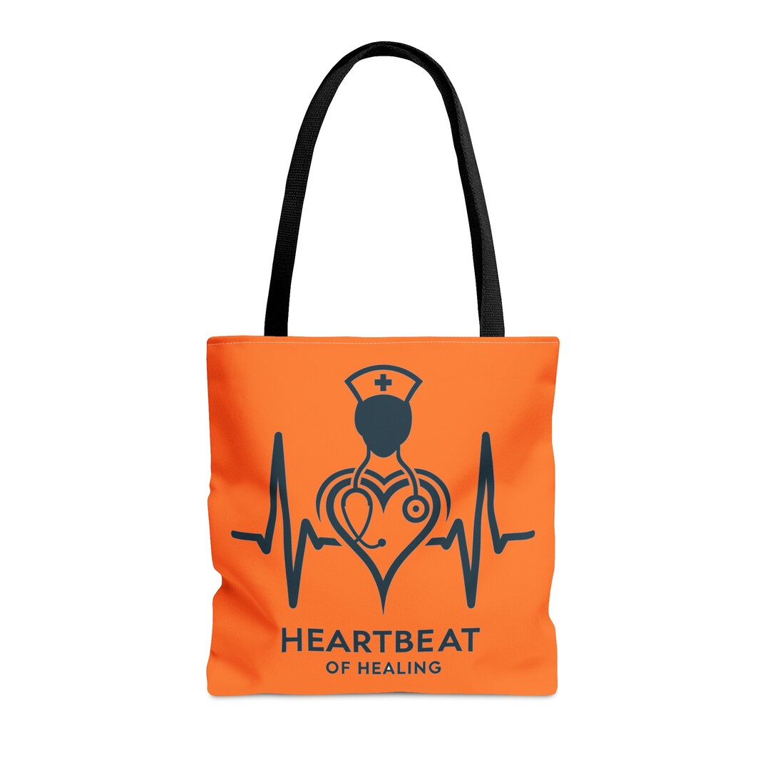 Nurse Heart Beat of Healing Tote Bag AOP - Etsy