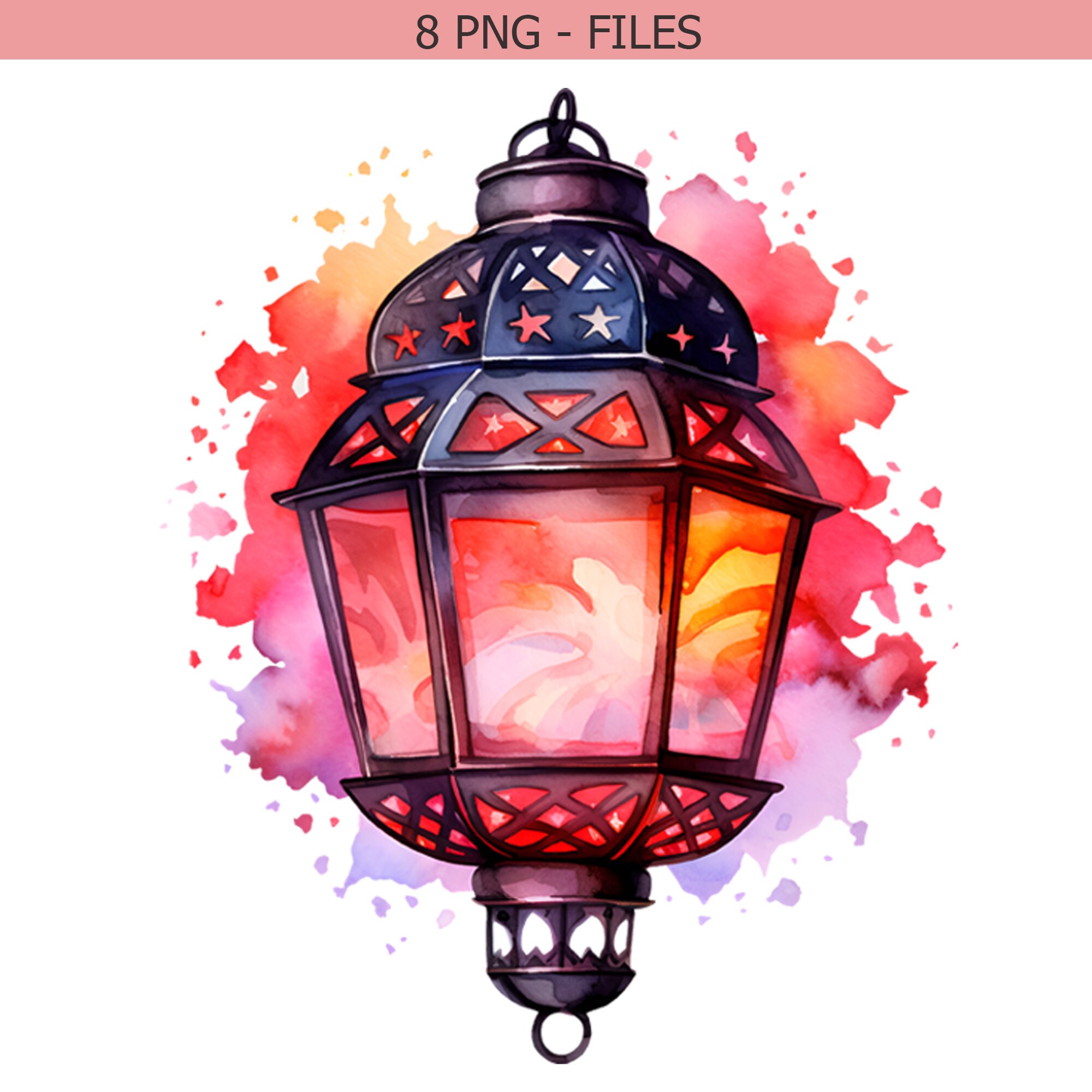 Lantern Clipart Watercolor Png - Etsy