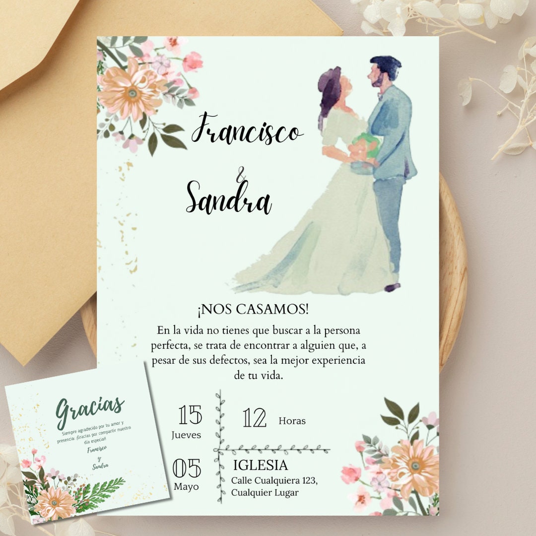 Wedding Invitation Template Creative Design, Personalize Your ...