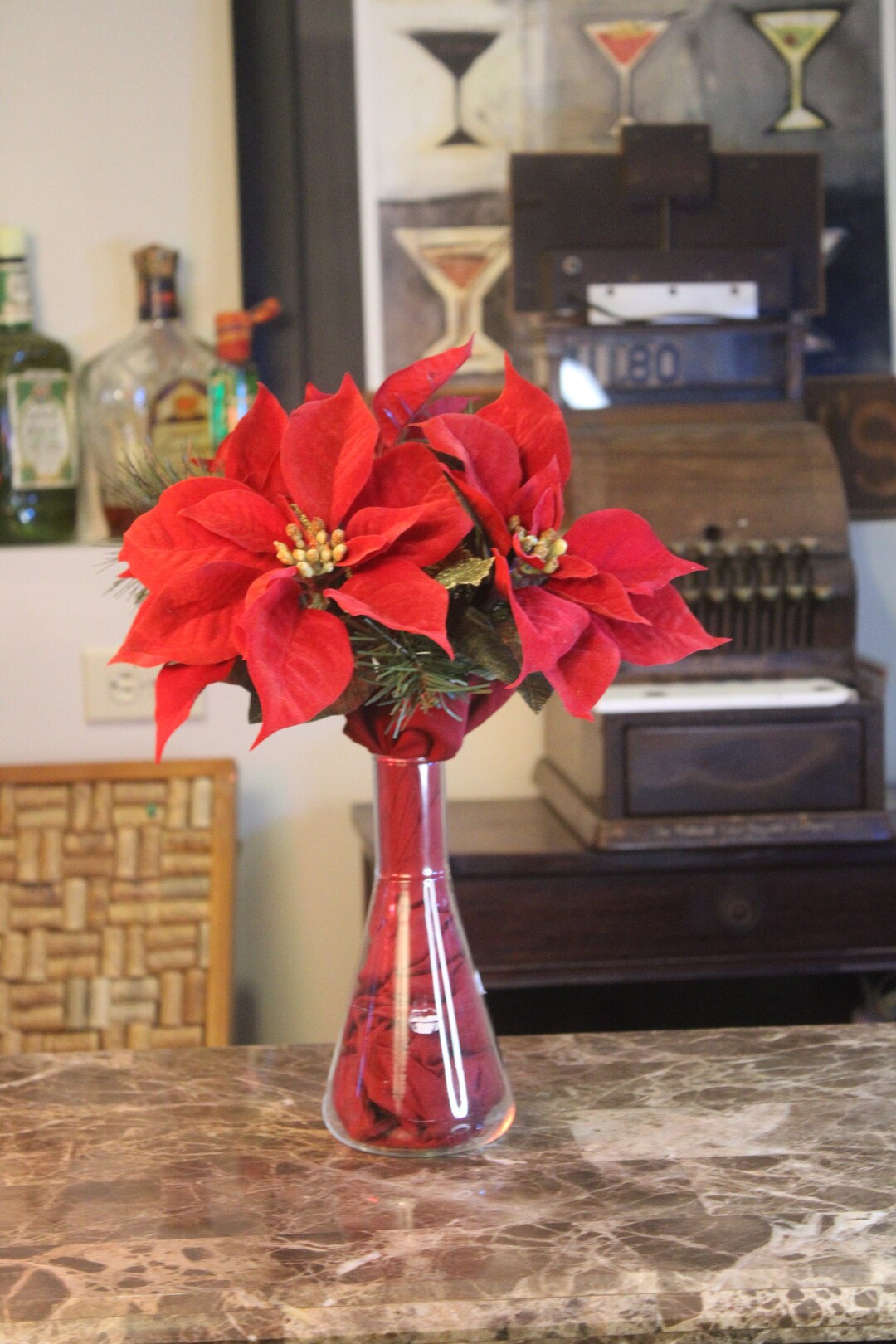 Custom Handmade Chemistry Flower Vase - Broken and Recycled Lab ...