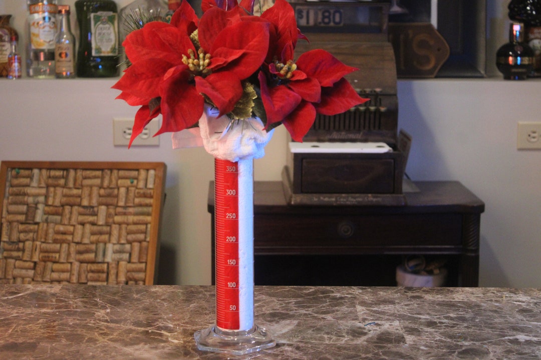 Custom Handmade Chemistry Flower Vase - Broken and Recycled Lab ...