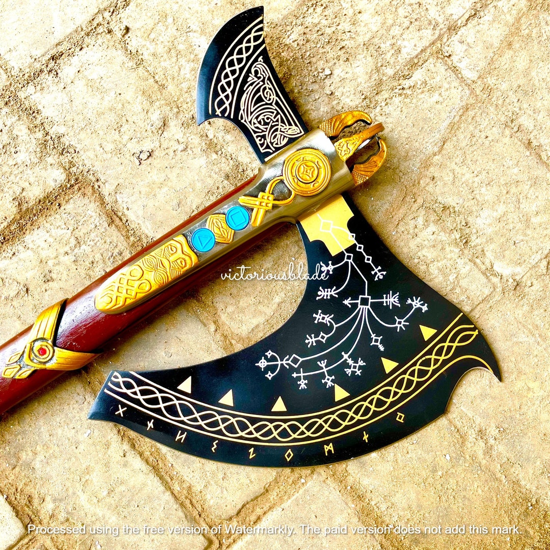 God of War Axe Leviathan Axe Kratos Axe Handmade Battle - Etsy