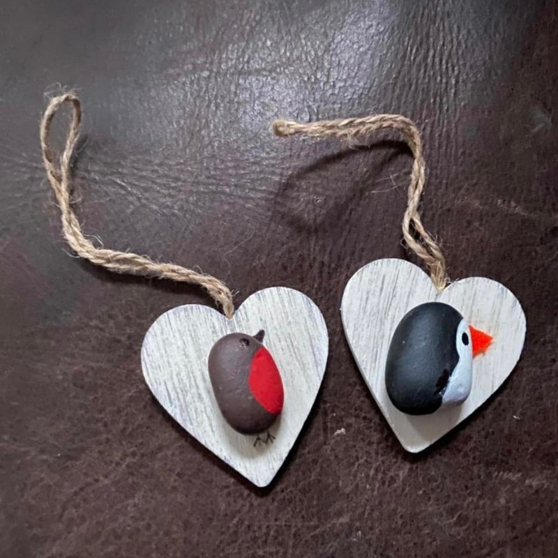 Robin Pebble Art - Etsy UK