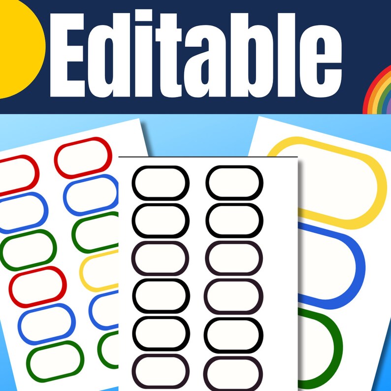 Editable Preschool Toy Bin Labels With Realistic Photos - Etsy