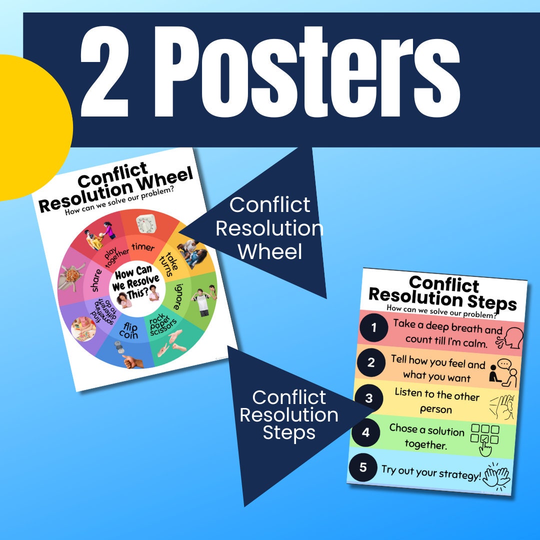 Conflict Resolution Bundle to Teach Resolving Conflicts Peacefully for ...