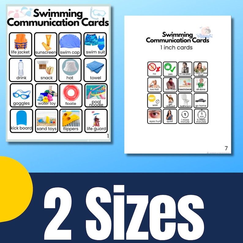 Swimming Communication Cards for Swim Class Pool or Lake Trips - Etsy
