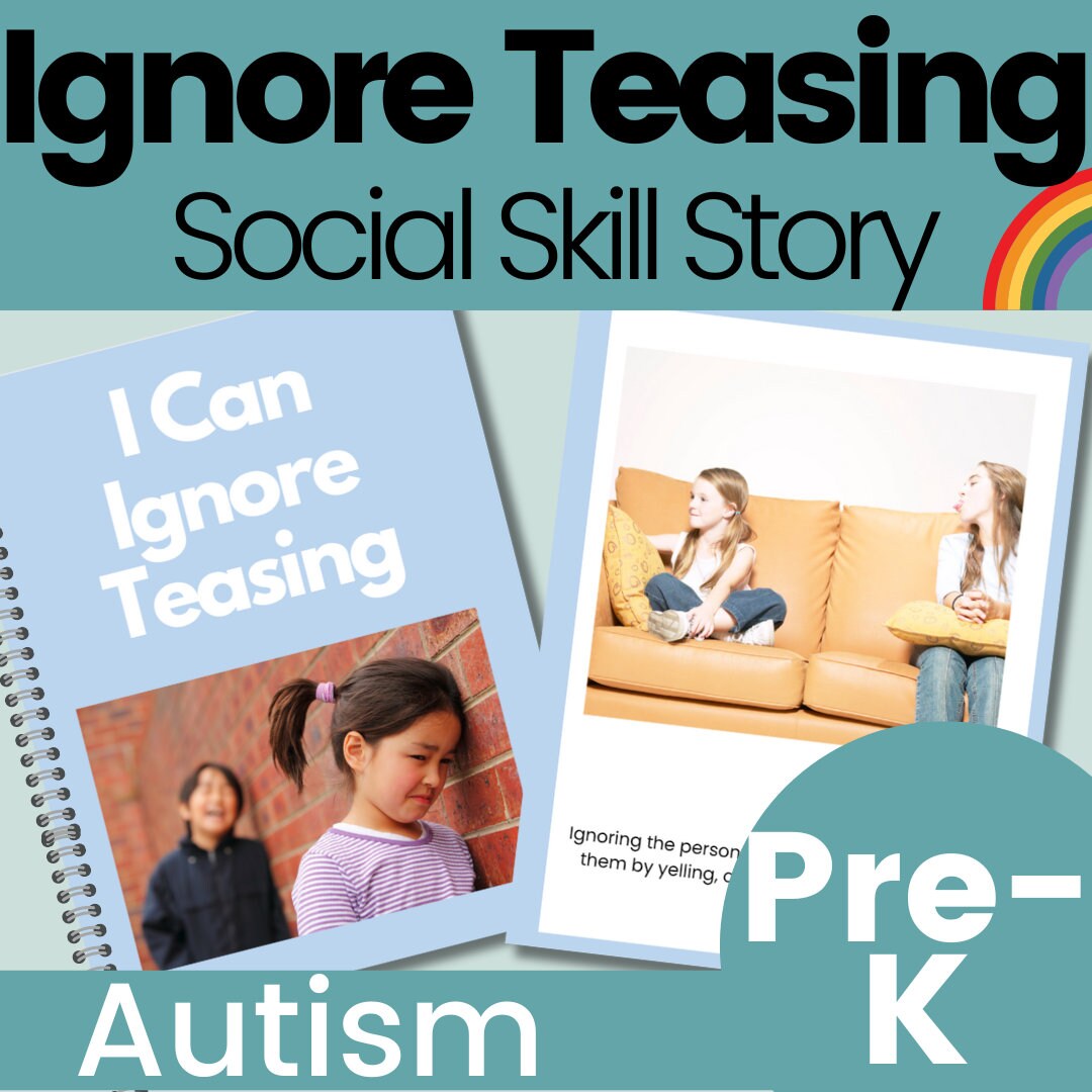 Ignoring Teasing Bundle Autism Social Skill Story & Token Board Reward ...