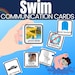 Swimming PECS Style Communication Cards for Swim Class Pool or Lake ...