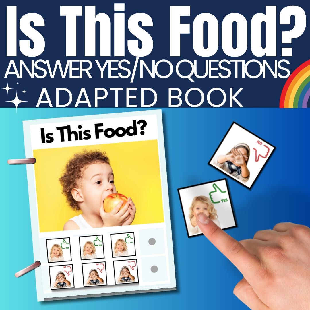 Is This Food? Yes/no Questions Autism Adapted Book | Align With ABLLS-R ...