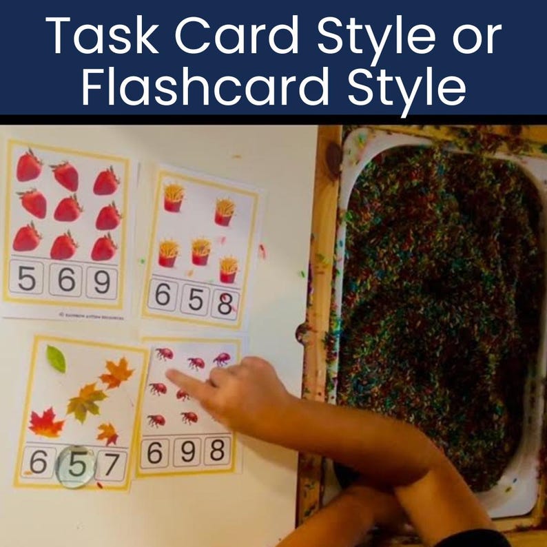 Matching Numbers to Objects Photo Picture Cards Aligned With ABLLS R8 ...