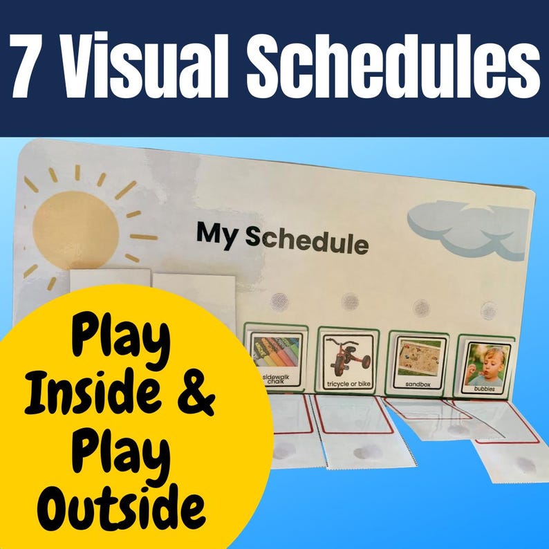 Visual Schedule Bundle for Home Bed Brushing Teeth Bathroom After ...