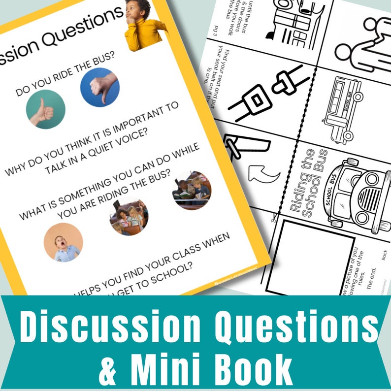 Editable Bus Riding Social Story & Activity: Back to School - Etsy