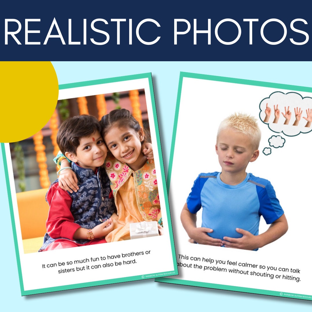 Fighting With Brothers or Sisters Autism Social Skill Story for Sibling ...