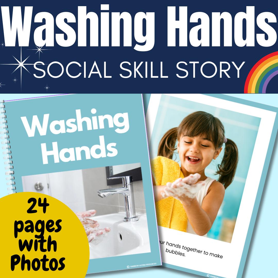 Washing Hands Social Story to Encourage Handwashing Printable Download ...