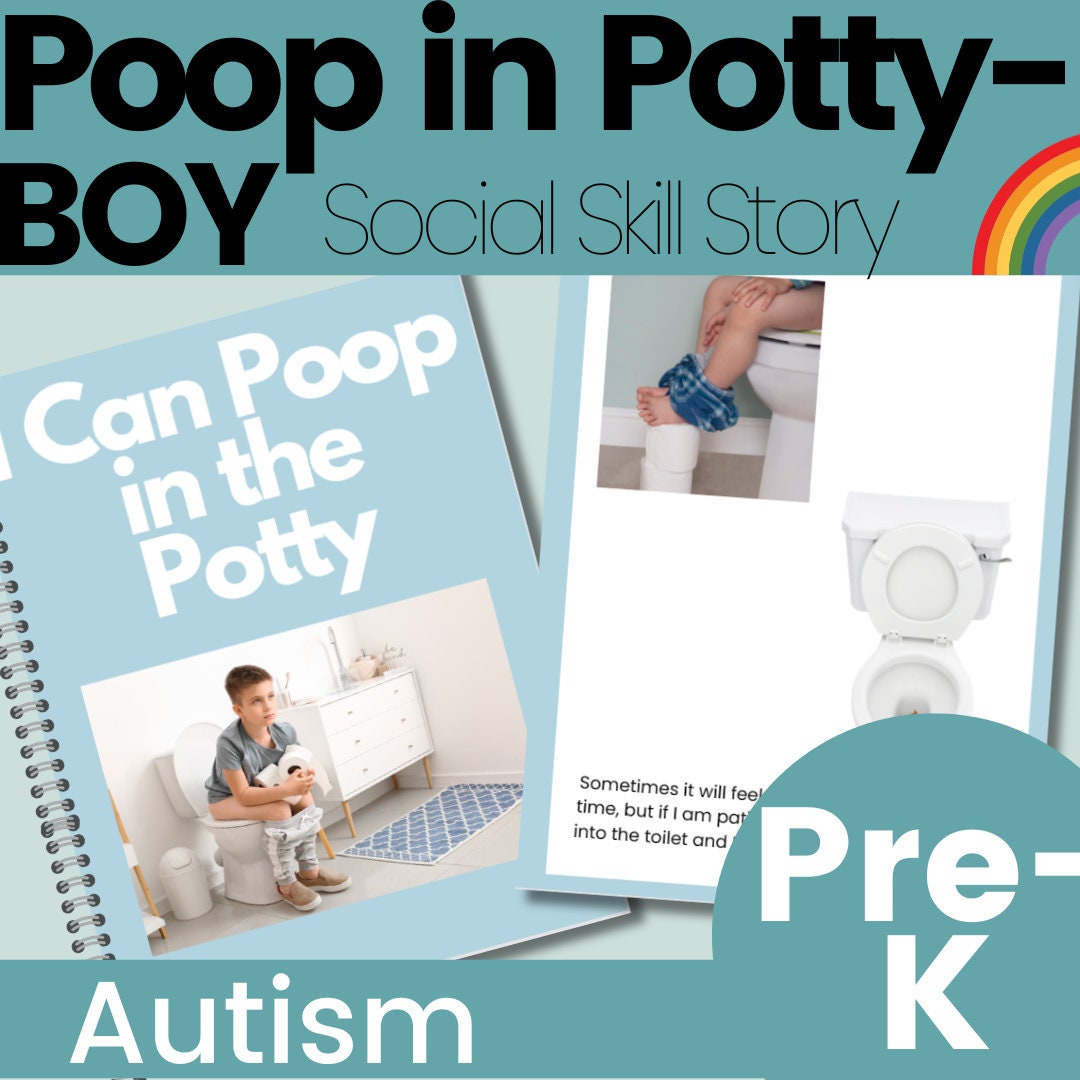 Potty Training Social Story: Stool Withholding - Boy Version - Etsy