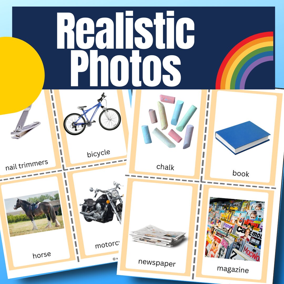 Early Learner Skills Autism Ablls-r Aligned Picture Card Bundle - Etsy