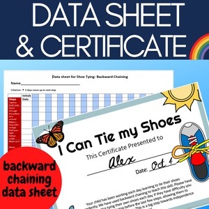 Teaching Shoe Tying Autism Visuals to Teach Children to Tie Shoes - Etsy