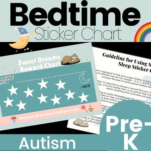 Bedtime Sticker Chart to Encourage Healthy Sleep Habits - Etsy