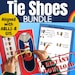 Teaching Shoe Tying Autism Visuals to Teach Children to Tie Shoes - Etsy