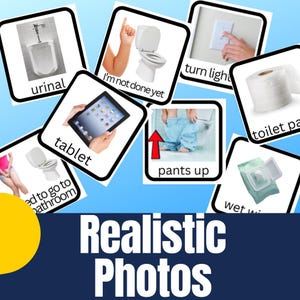 Autism Potty Training Visual Supports | Real Photo PECS Communication ...