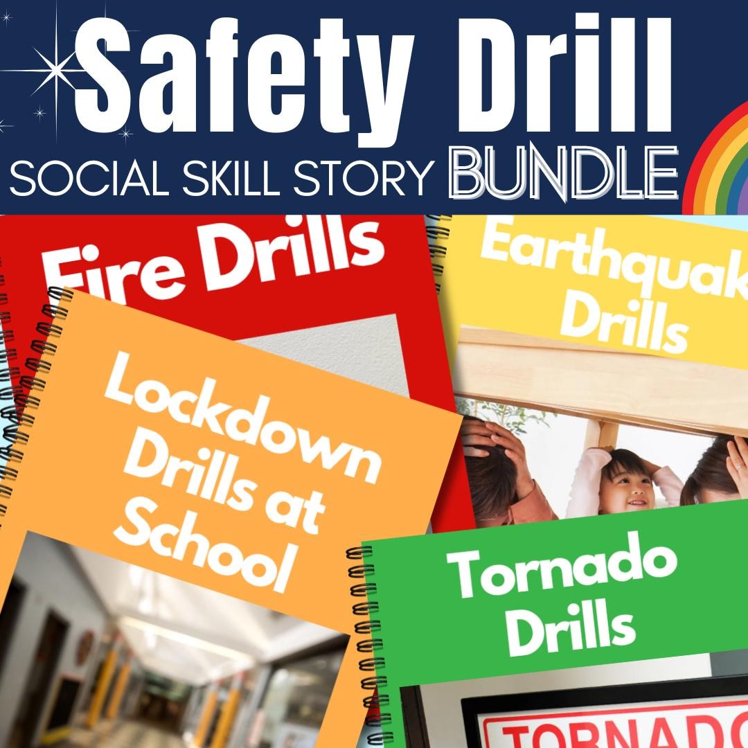 Safety Drill Social Story Bundle Lockdown Earthquake Tornado & Fire ...