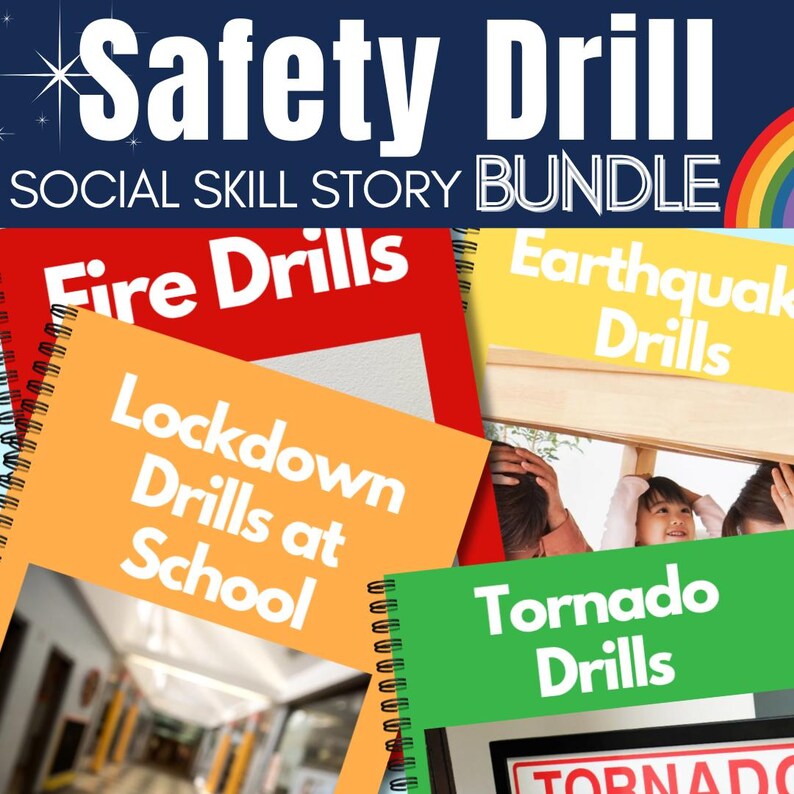 Safety Drill Social Story Bundle Lockdown Earthquake Tornado & Fire ...