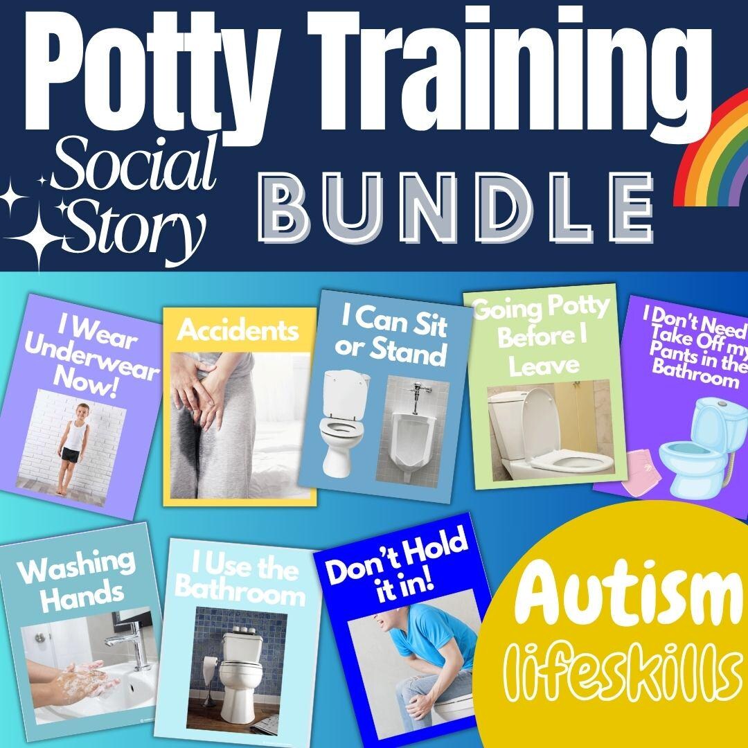 Autism Toilet Training Social Story Bundle 16 Potty Training Social ...