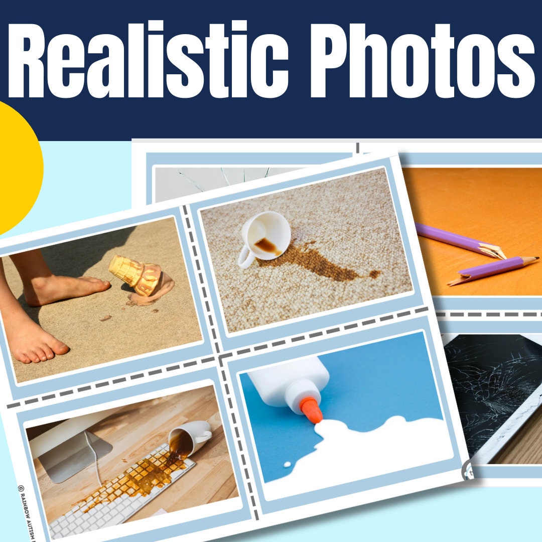 Identify the Problem Speech Therapy Photo Cards Aligned With ABLLS-R ...