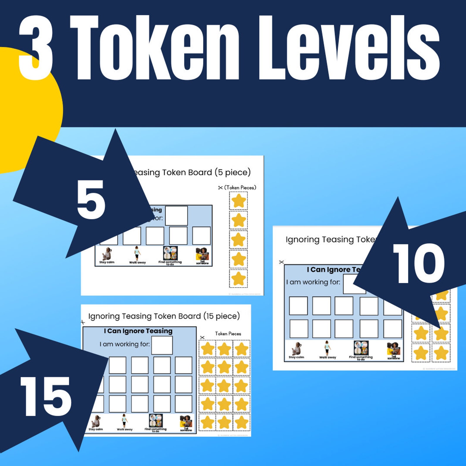 Ignoring Teasing Bundle Autism Social Skill Story & Token Board Reward ...