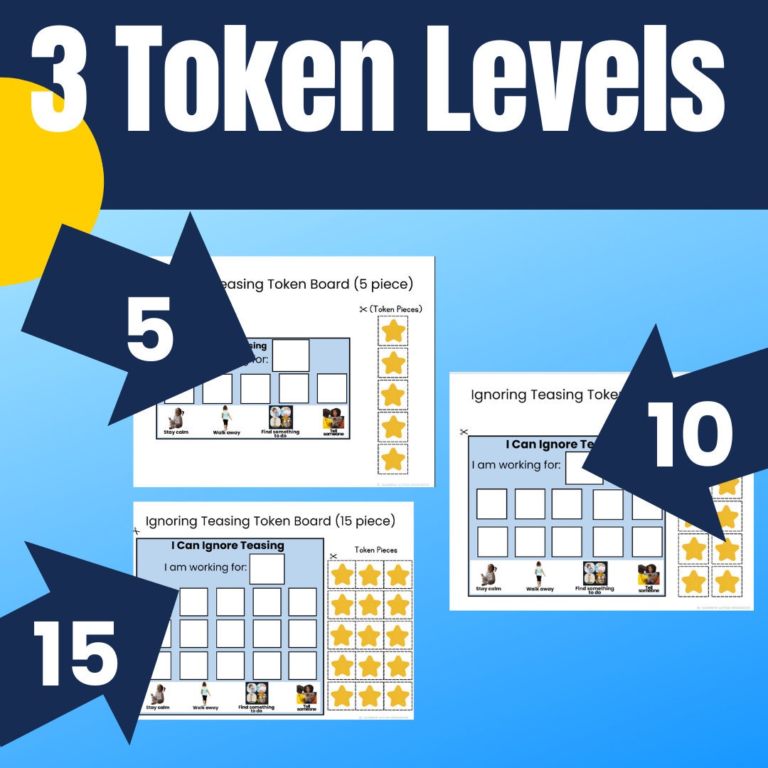 Ignoring Teasing Bundle Autism Social Skill Story & Token Board Reward ...
