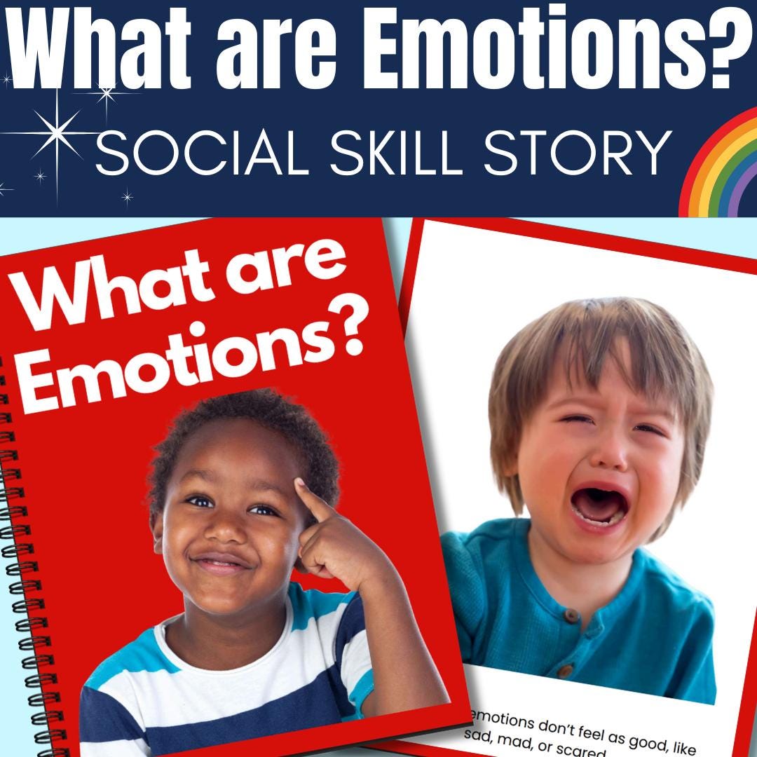 What Are Emotions Social Story for Autism ADHD | Identifying Feelings ...