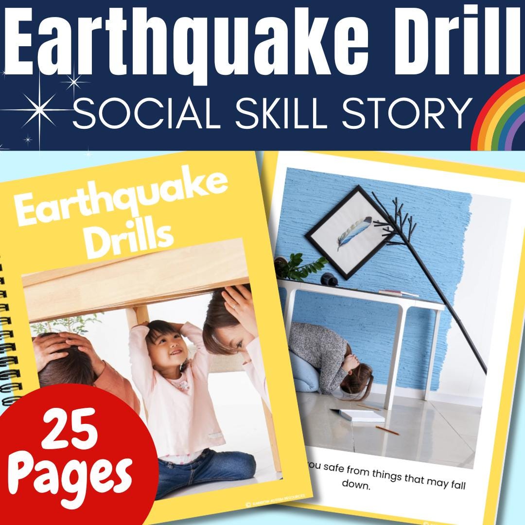 Safety Drill Social Story Bundle Lockdown Earthquake Tornado & Fire ...