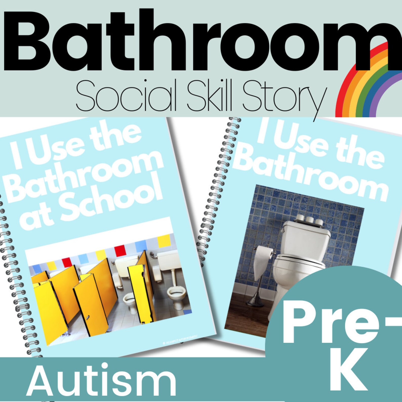 Autism Potty Training Toilet Training Social Skill Story for School or ...