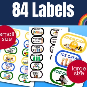 Editable Preschool Toy Bin Labels With Realistic Photos - Etsy
