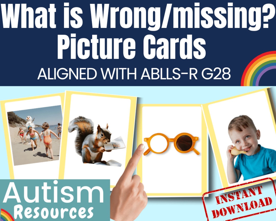 What is Missing? Photo Cards - ABLLS-R Aligned G28 - Etsy