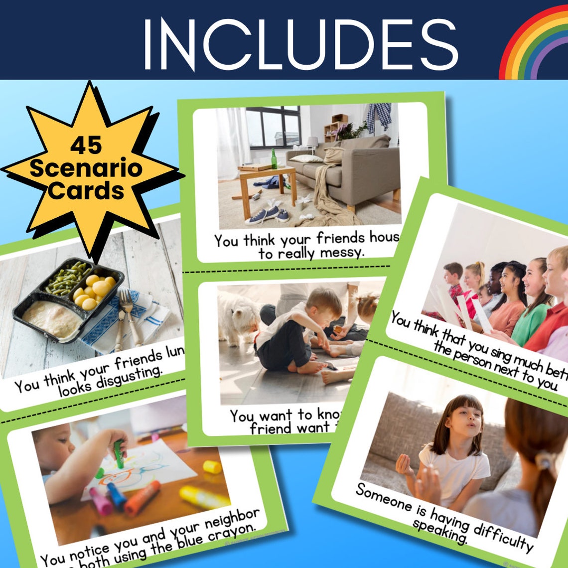 Say It or Think It Social Filter Autism Bundle Activities & Story - Etsy