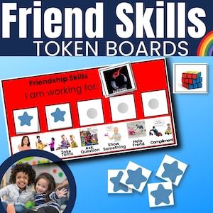 Friendship Skills Token Boards Autism Positive Behavioral Support With ...