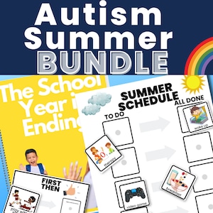Autism Summer Visual Schedule & End of School Social Story Bundle ...