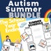 Autism Summer Visual Schedule & End of School Social Story Bundle ...