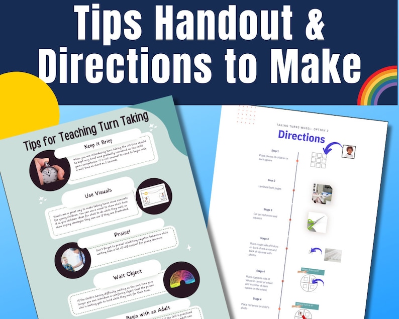 Taking Turns Autism Visual Supports to Teach Turn Taking - Etsy