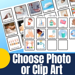 Washing Hands Visual Schedule for Autism & Special Education - Etsy