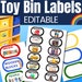 Editable Preschool Toy Bin Labels With Realistic Photos - Etsy