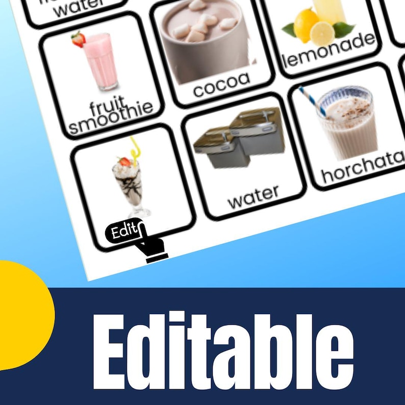 Food Picture Cards for Autistic Children – PECS Style Visual Supports ...