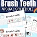 Brushing Teeth Visual Schedule Toothbrushing Steps Autism Visual ...