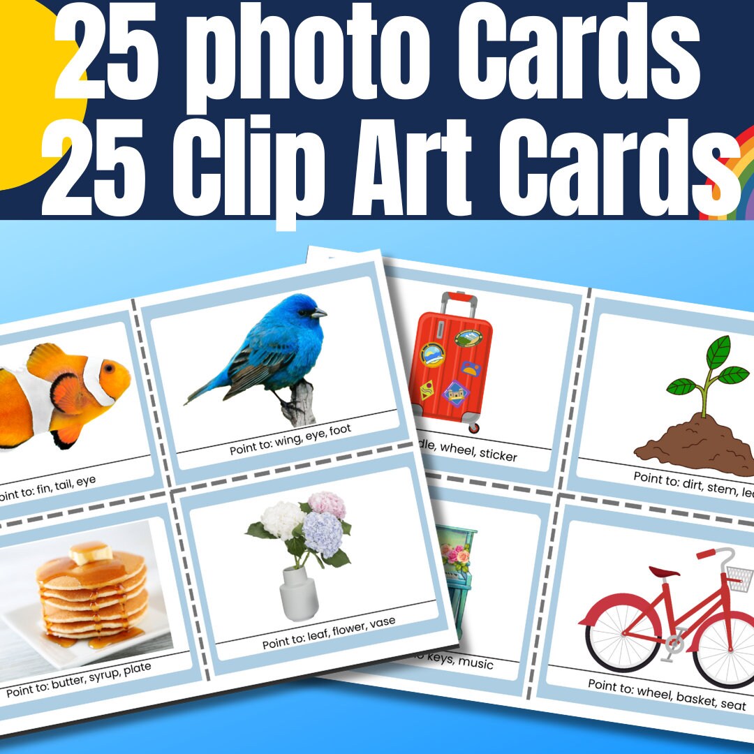 ABLLS-R C23 G12 Picture Cards: Object Parts Learning Resource - Etsy