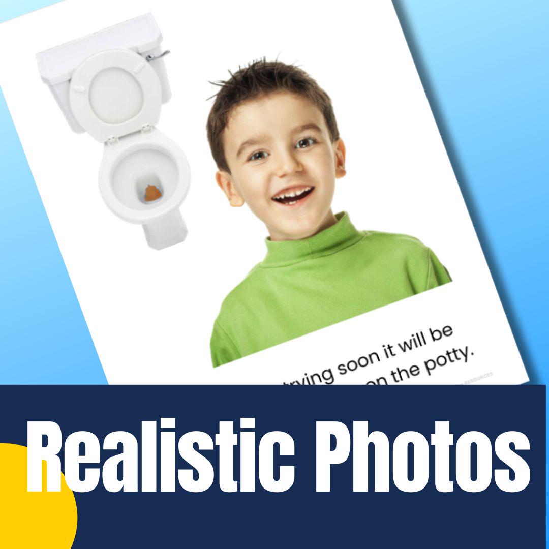 Poop in Potty Toilet Training Social Story (boys) Autism Potty Training ...