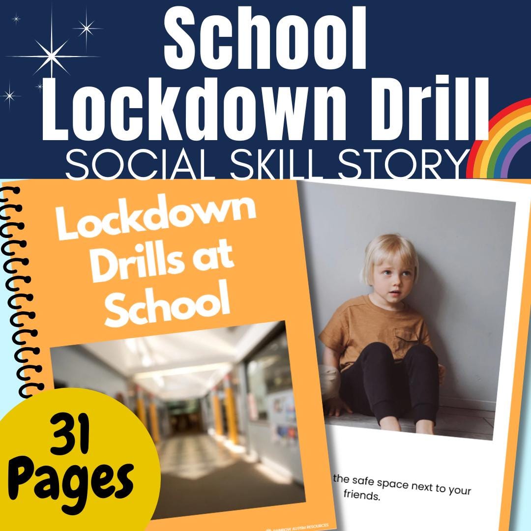 School Lockdown Drill Social Story: Autism-friendly Social Narrative - Etsy