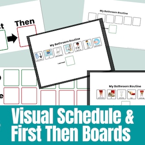 Editable Autism Toilet Training Visuals Bathroom Potty Visual Supports ...