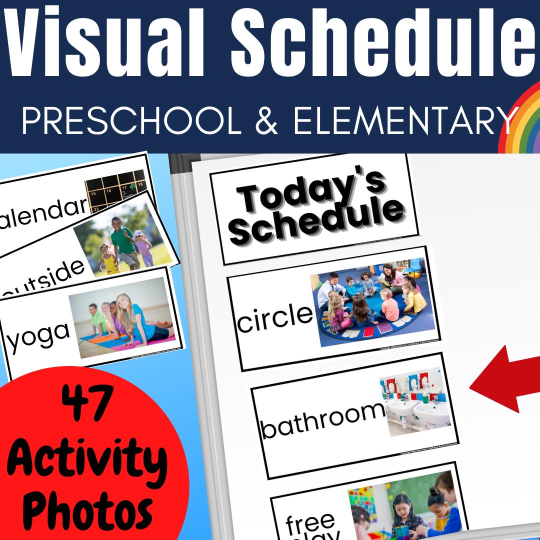 Editable Preschool Kindergarten Autism Class Visual Schedule With ...