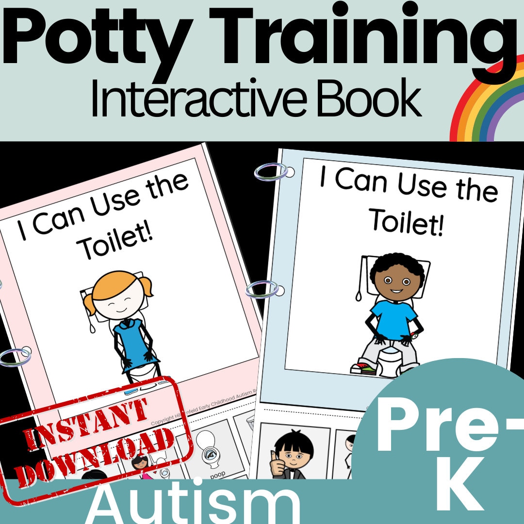 Potty Training Interactive Book - Adapted Book for Toilet Training - Etsy